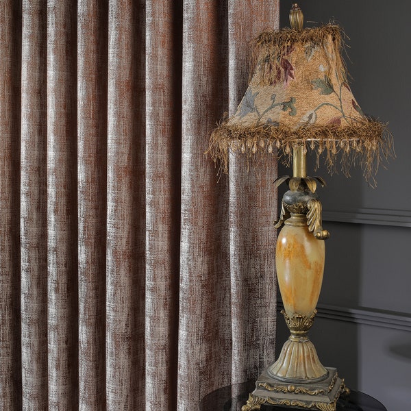 Brick Red Curtains - Etsy