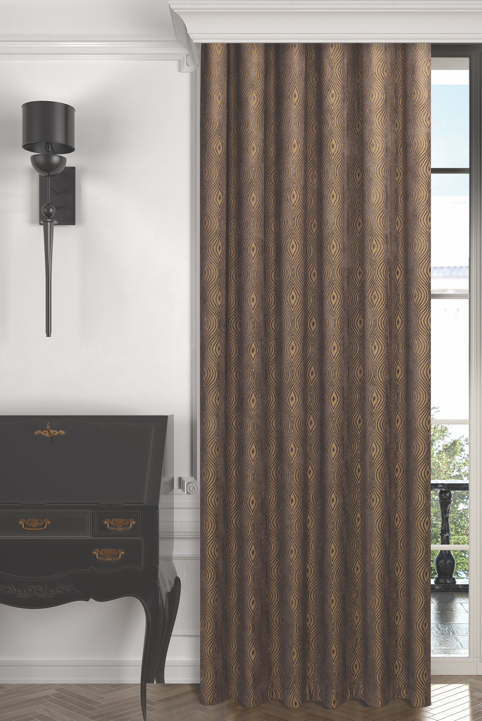 Custom Silky Soft Luxury Designer Curtains, 8 Color Options, Home Decor ...