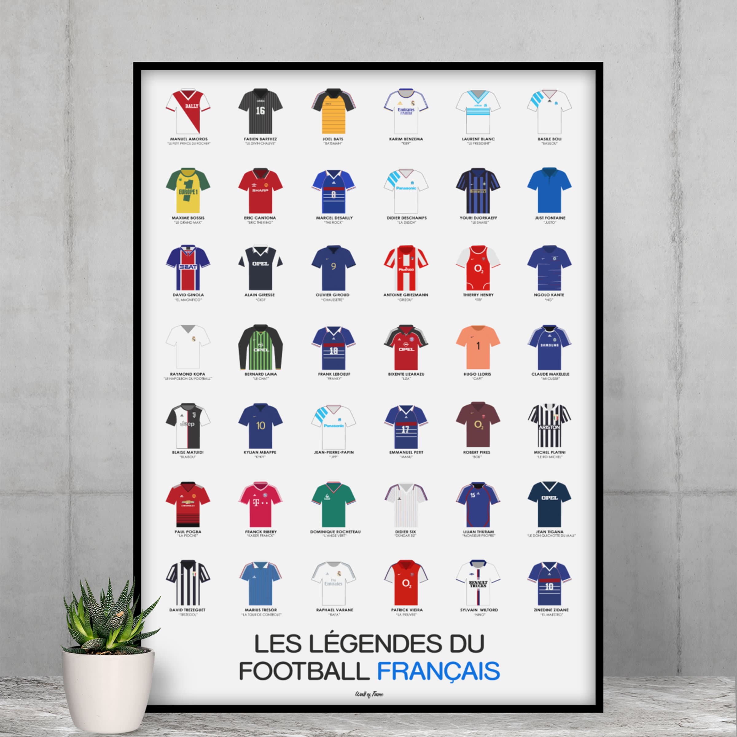 French Football Legends - Etsy