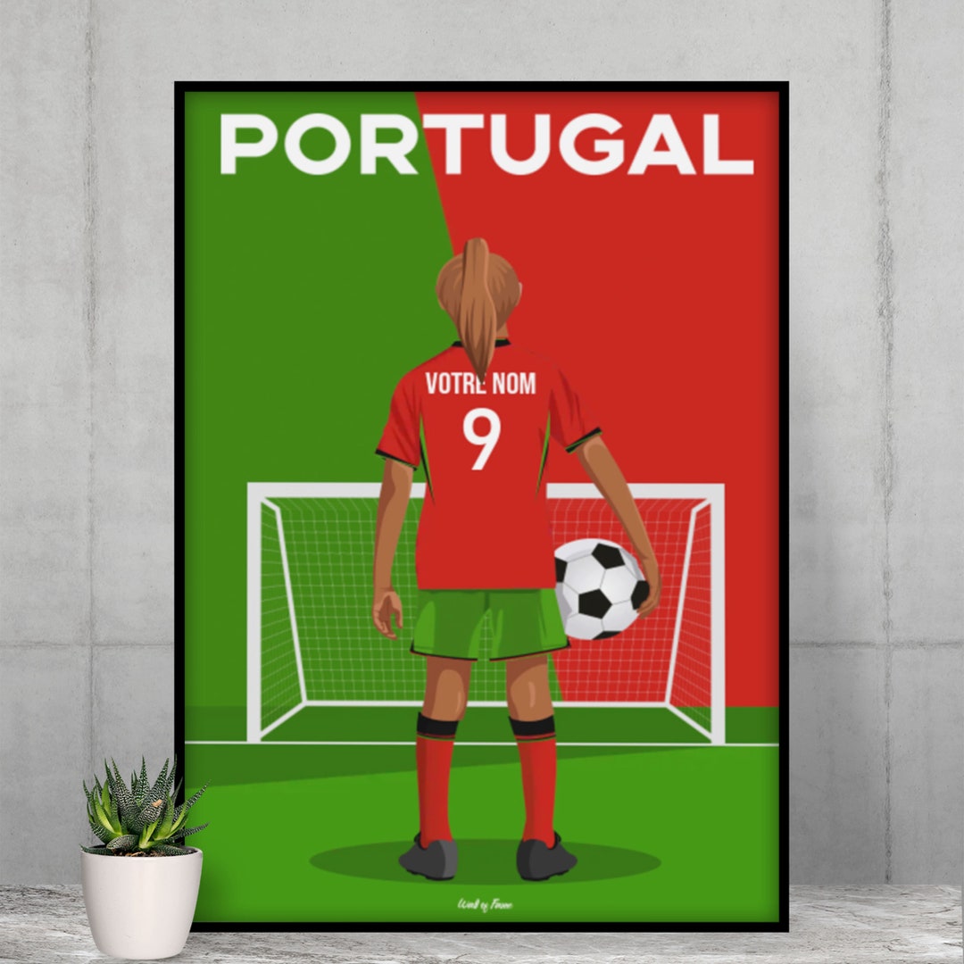 Personalized Football Poster Portugal Football Team Gift Idea for ...