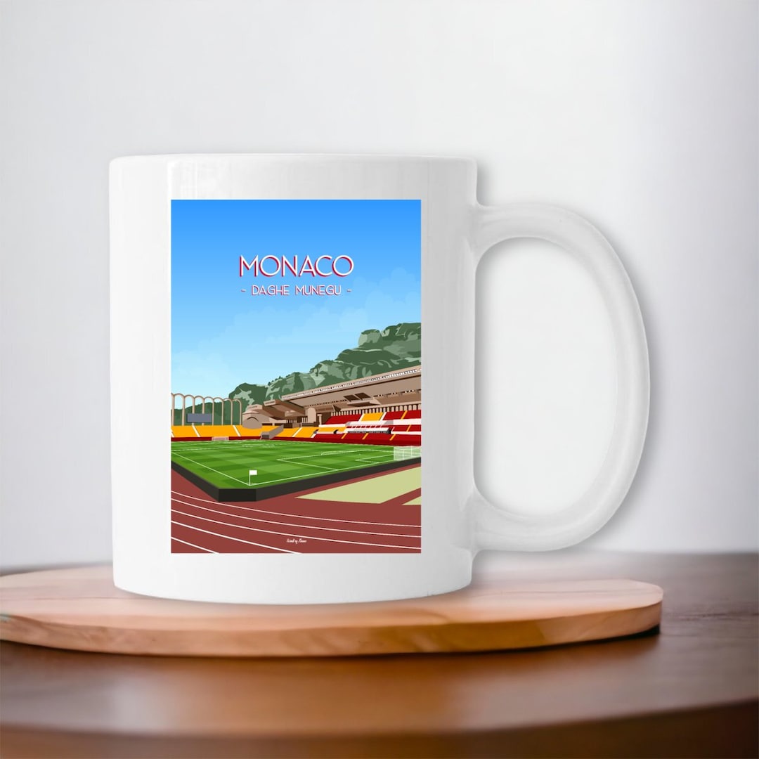 Mug Monaco Football - Stade Louis II - Gift Idea for ASM Fan - Etsy