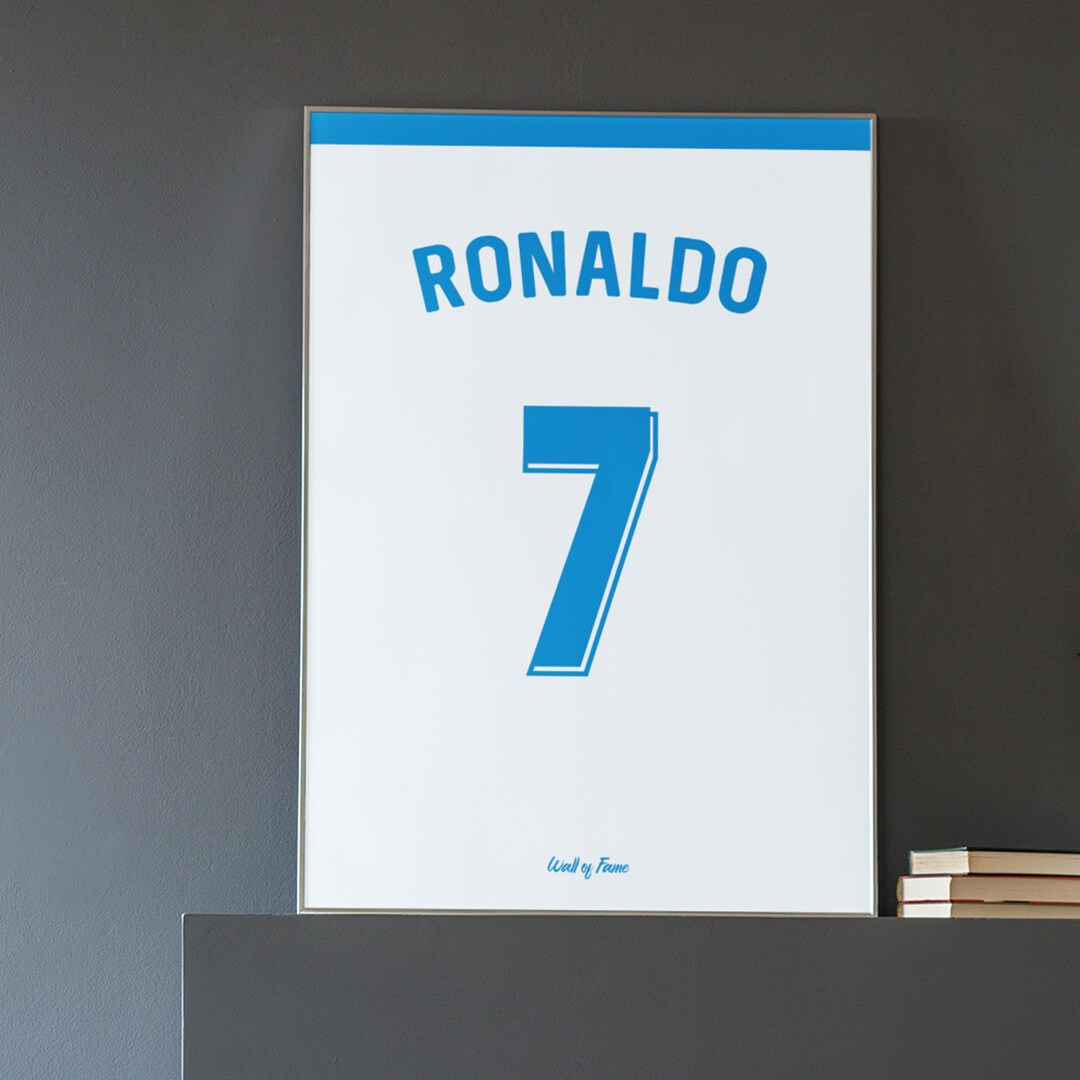 Cristiano Ronaldo Real Madrid Football Jersey Poster Football and CR7 ...