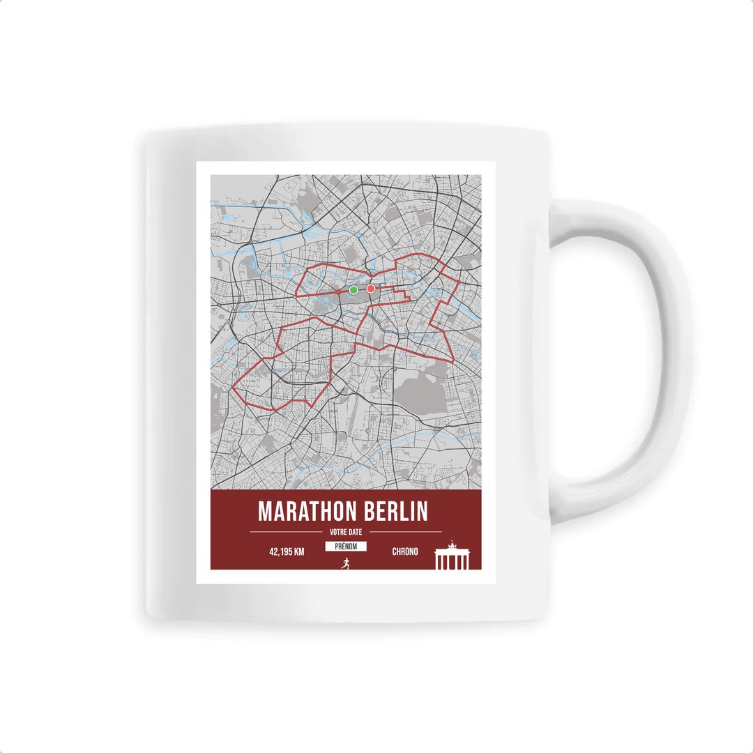 Customizable Berlin Marathon Mug - Etsy