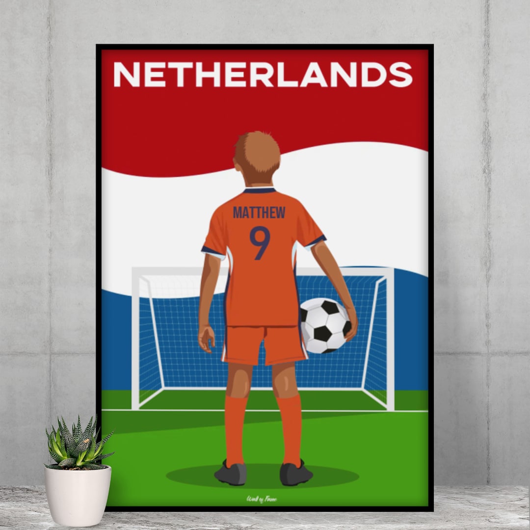 Personalized Netherlands Football Poster Netherlands Football Team Gift ...