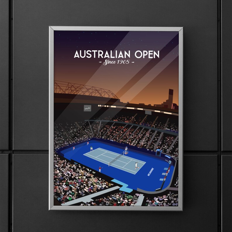 Australian Open Poster Australian Open Grand Slam Tournament Tennis ...