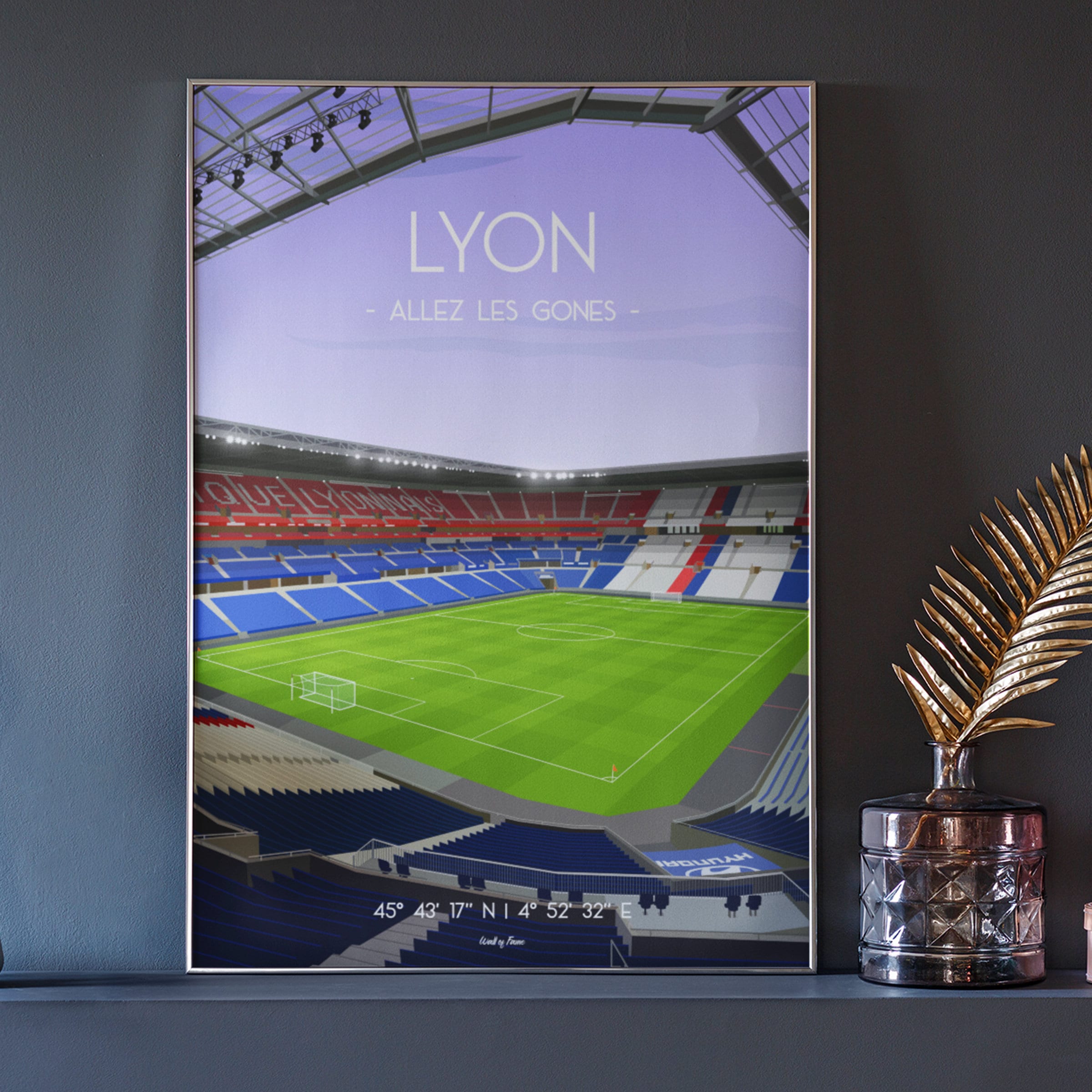 Lyon Football Stadium Poster Football Fan Gift Idea - Etsy