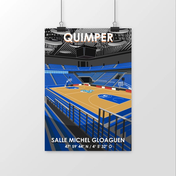 Poster Basket Quimper Salle Michel Gloaguen Béliers De - Etsy
