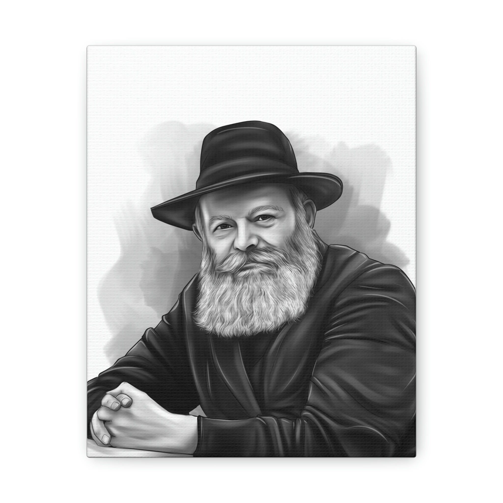 The Rebbe of Lubavitch, Chabad Rabbi, Canvas Print - Etsy