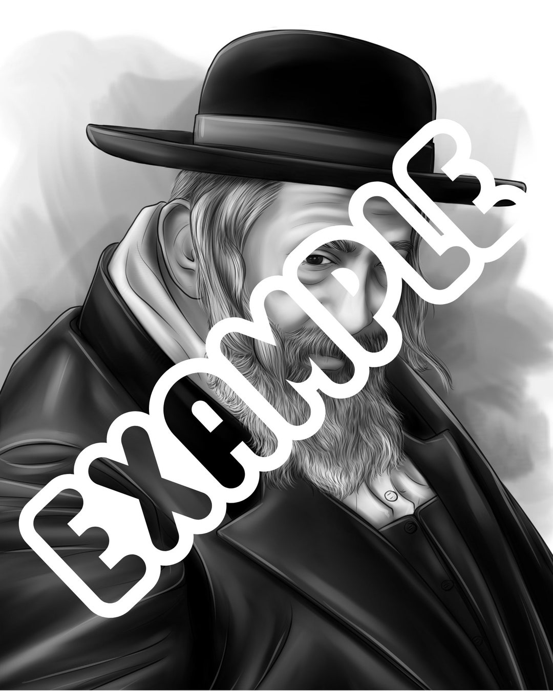 Reb Shayale, Digital Download, Hand Drawn Picture - Etsy