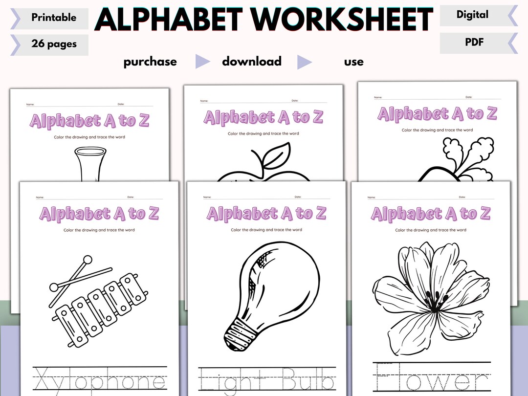 English Alphabet Tracing Worksheet, Alphabet Writing, Letter Worksheet ...