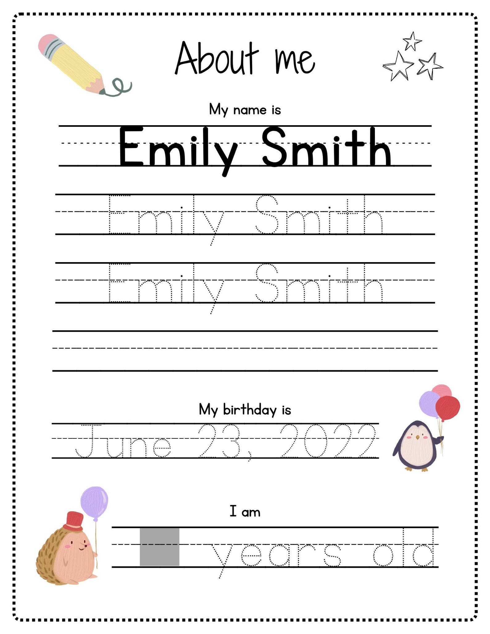 Personalized Preschool Morning Workbook - Ready for Kindergarten - Etsy