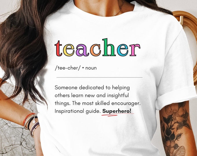 Inspirational Teacher T-shirt, Gift for Favorite Teacher, Teacher ...