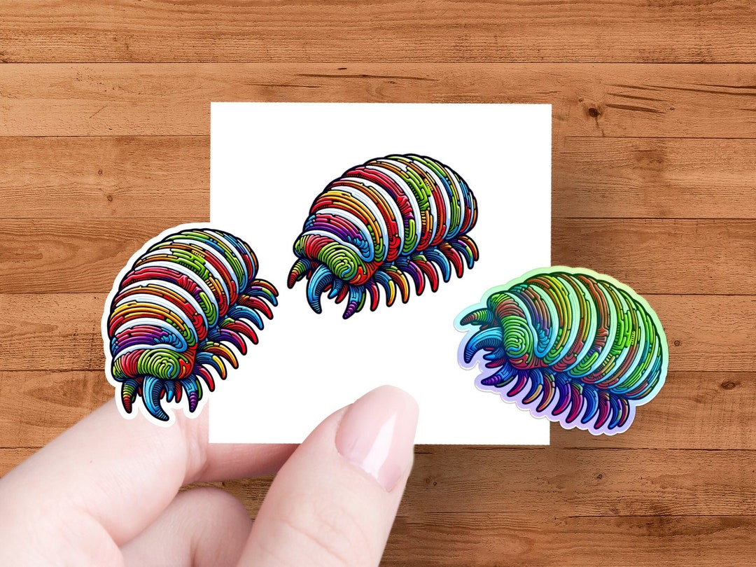 Psychedelic Color Isopod, Rainbow Isopod T-shirt, Colorful Isopod Art ...