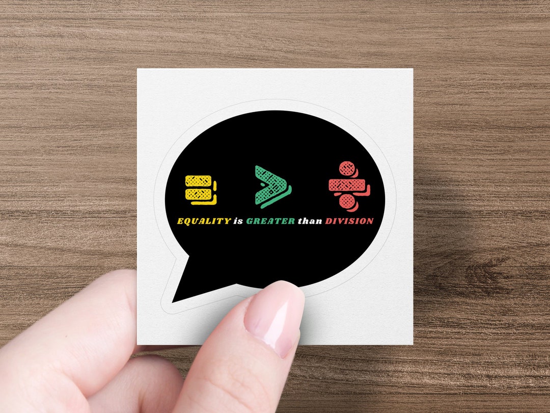 LGBTQ Equality Sticker, Greater Than Division, Pride Month, LGBTQ+ ...