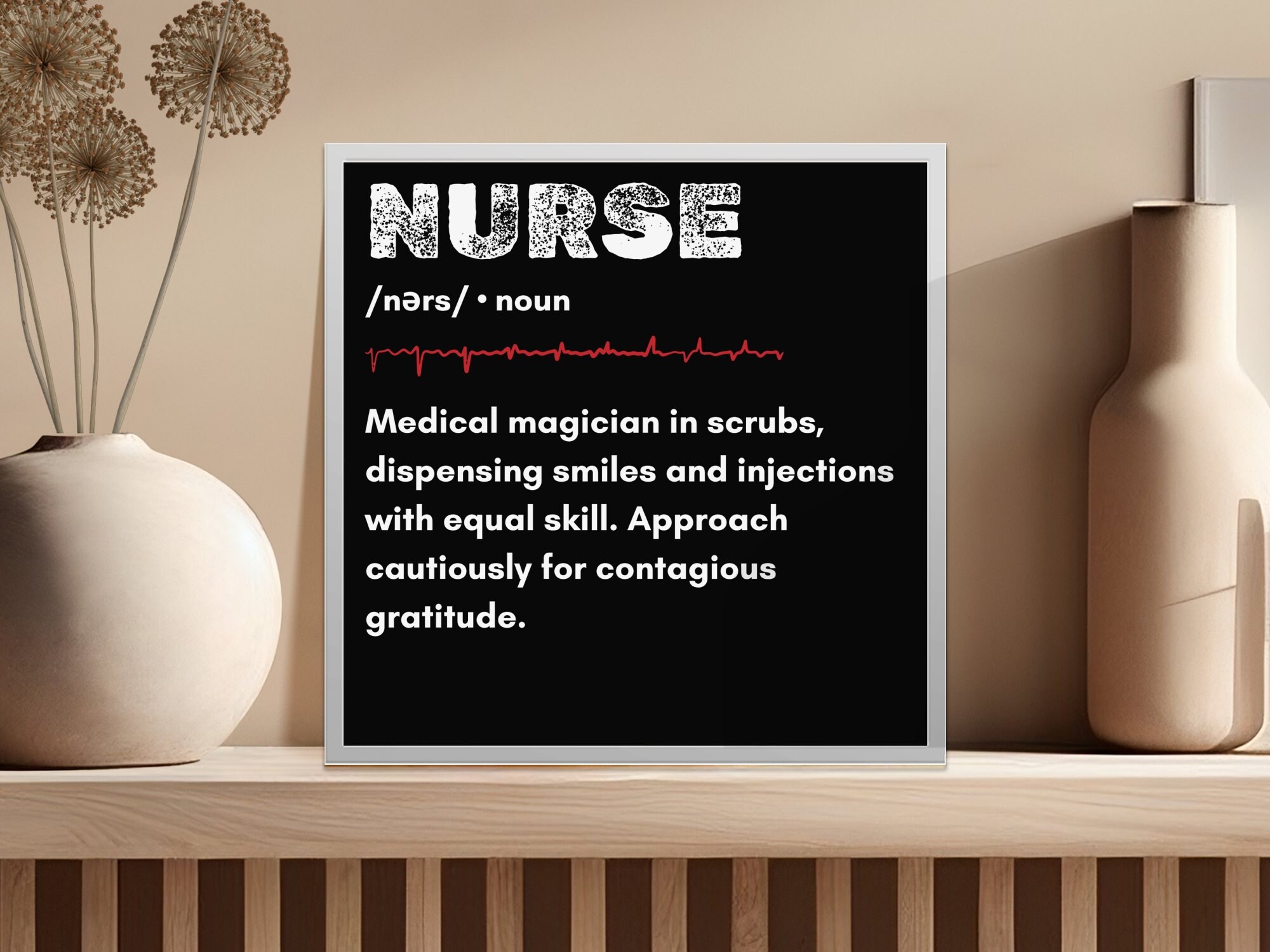 Humorous Nurse Definition Art: Playful Medical Gift (digital Download ...
