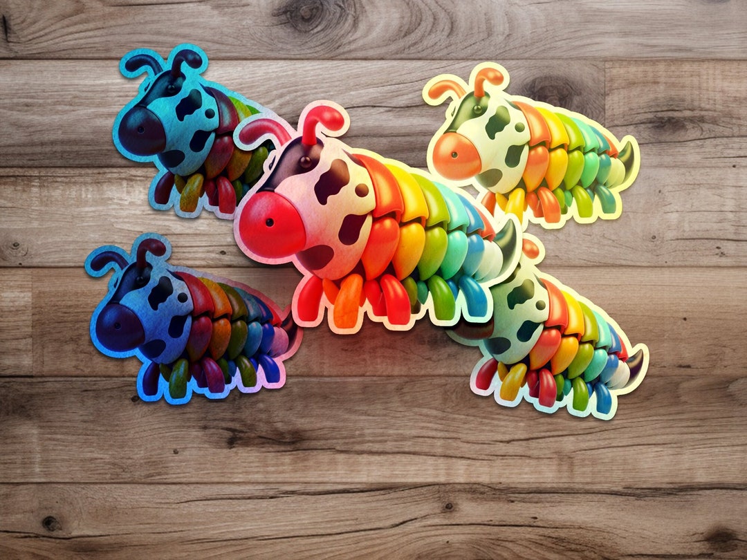 Cute Colorful Dairy Cow Roly Poly, Colorful Isopod Cartoon T-shirt ...