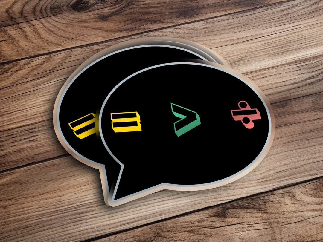 LGBTQ Pride Month Sticker, LGBTQ Math Symbols Decal, Geek Pride Sticker ...