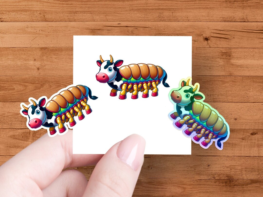 Cute Colorful Cow Roly Poly Hybrid, Crazy Cow T-shirt, Fun Family Tee ...