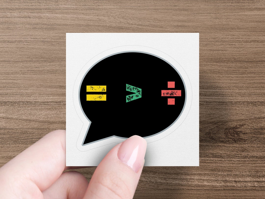 LGBTQ Equality Sticker, Greater Than Symbol Pride Sticker, Math ...