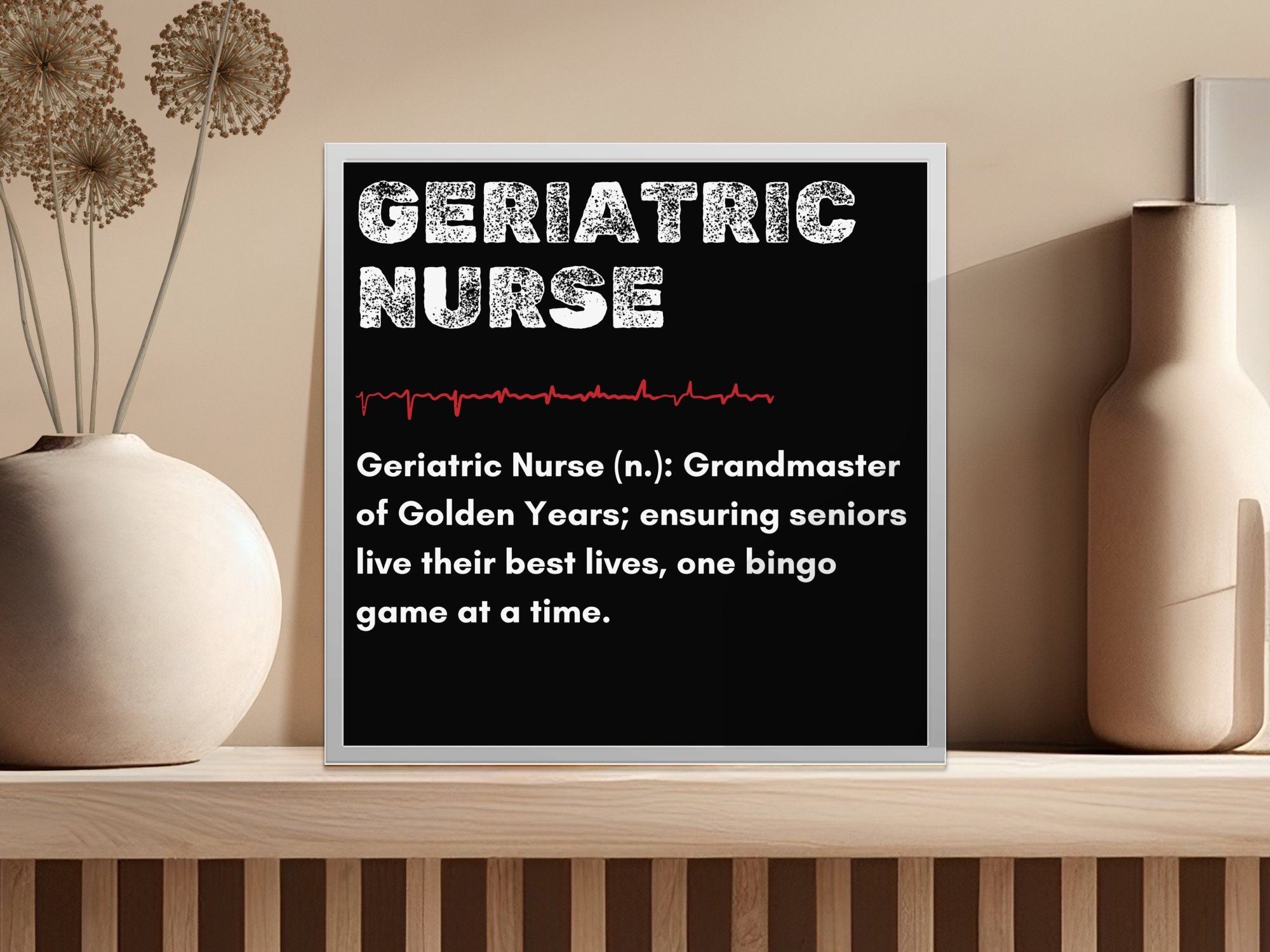 Geriatric Nurse Definition Digital Download for DIY Projects, Nurse ...