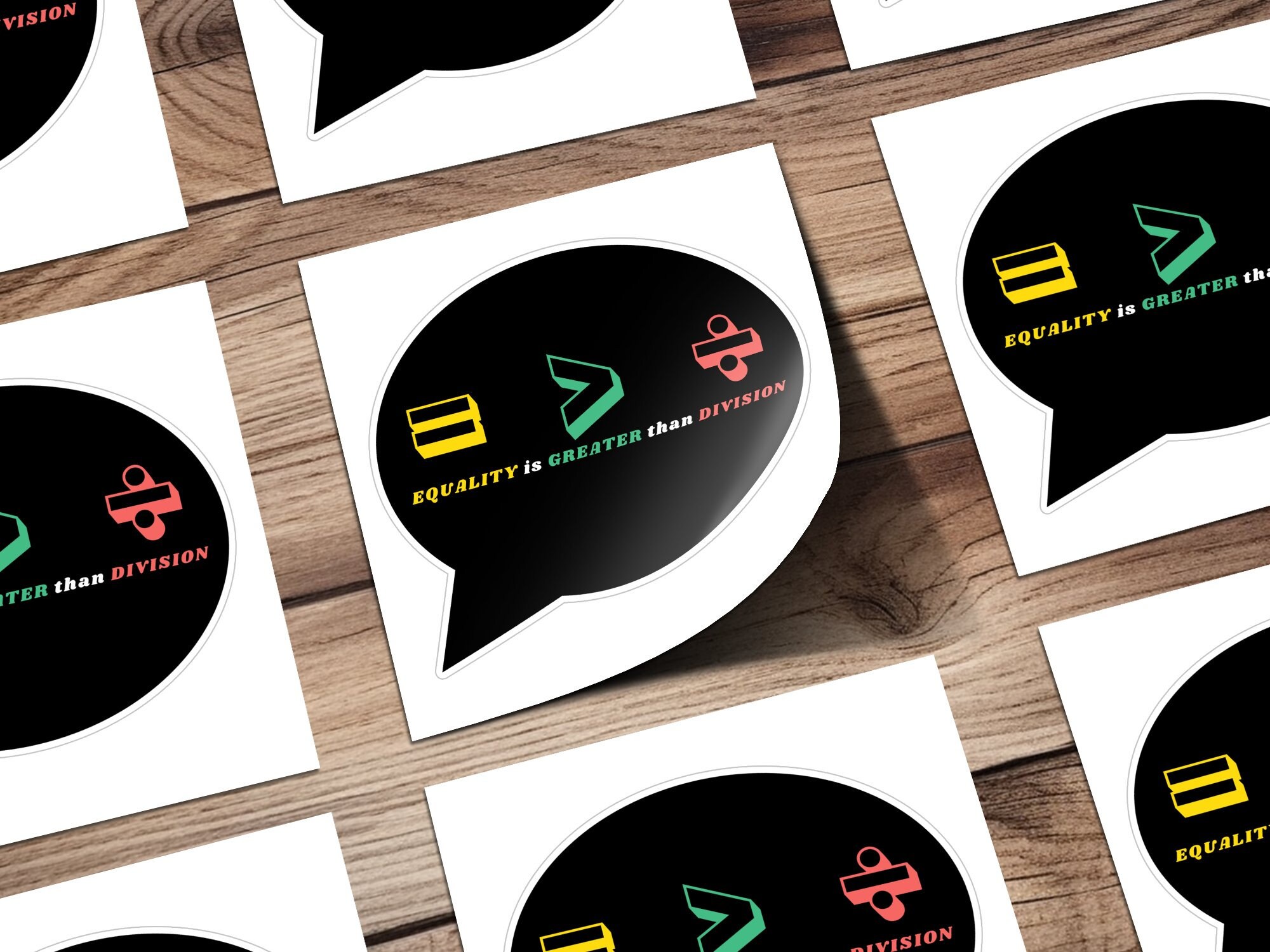 LGBTQ Equality is Greater Than Division, Pride Month Sticker, LGBTQ ...