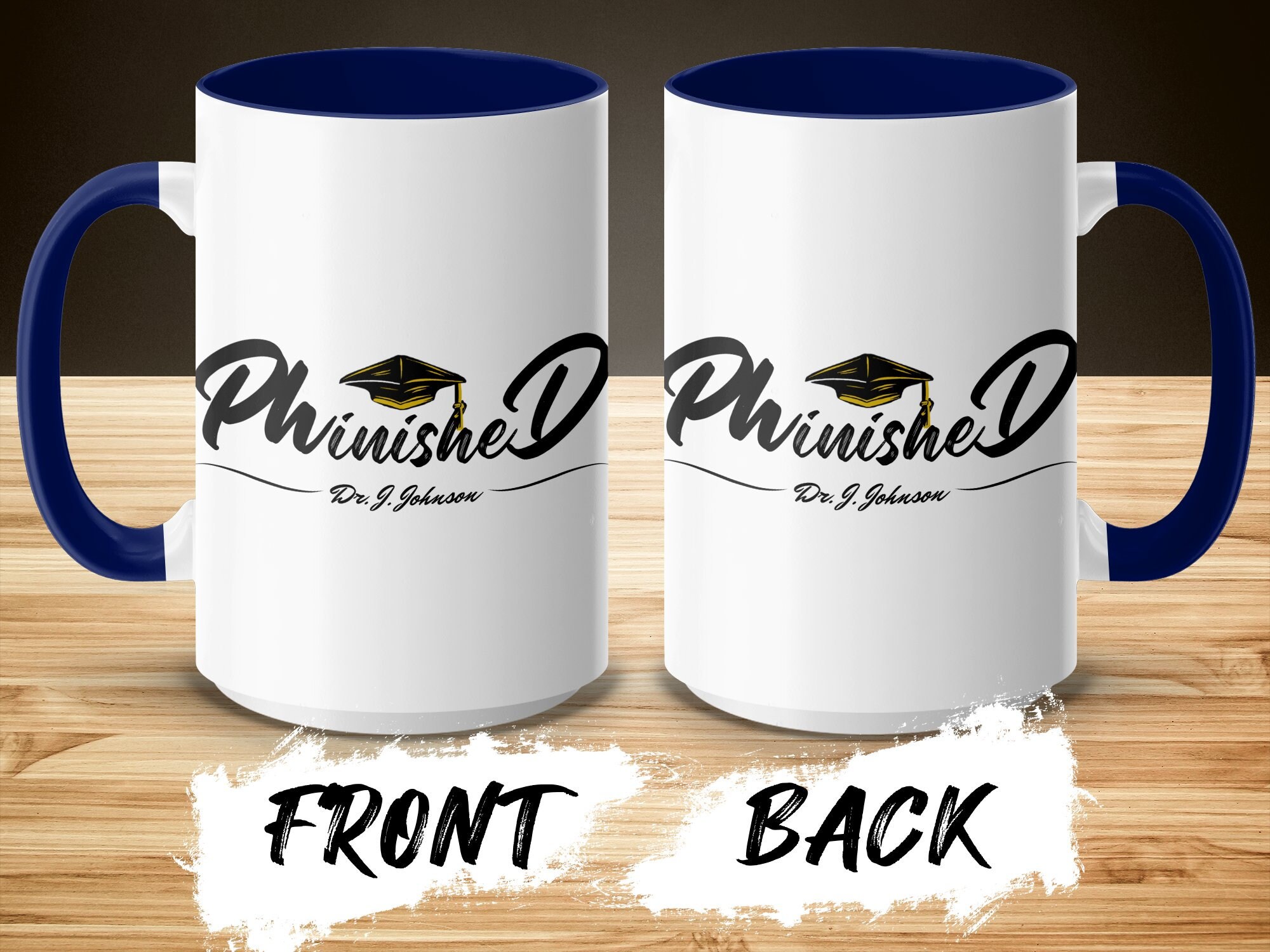 Phd Graduate Coffee Mug, Doctorate Degree Gift, Graduation Present for ...