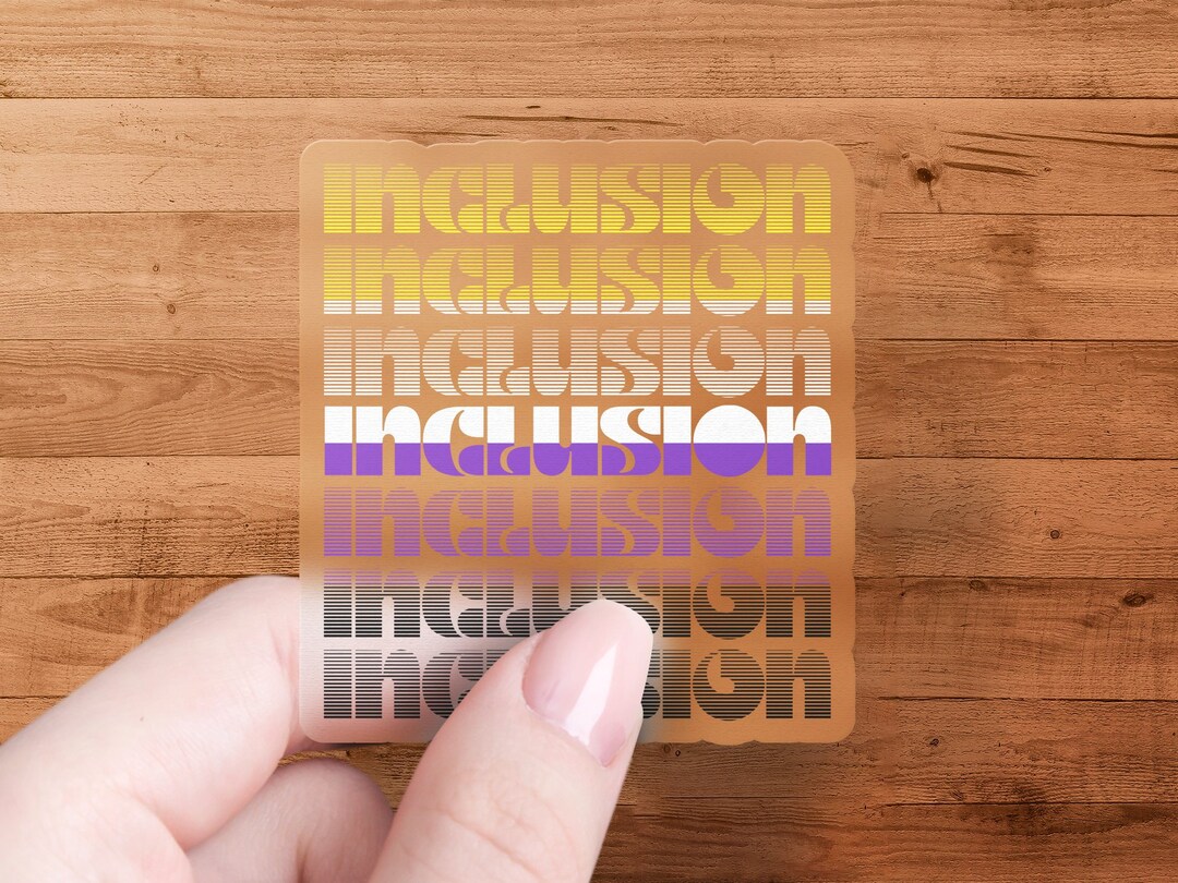LGBTQ Inclusion Sticker, Pride Month Accessories, Colorful LGBTQ ...