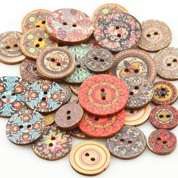 Bohemian Buttons - Etsy