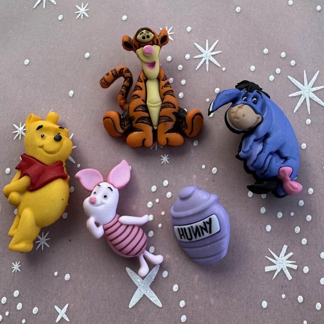 Disney Licensed Winnie the Pooh and Friends Character Shank Buttons ...