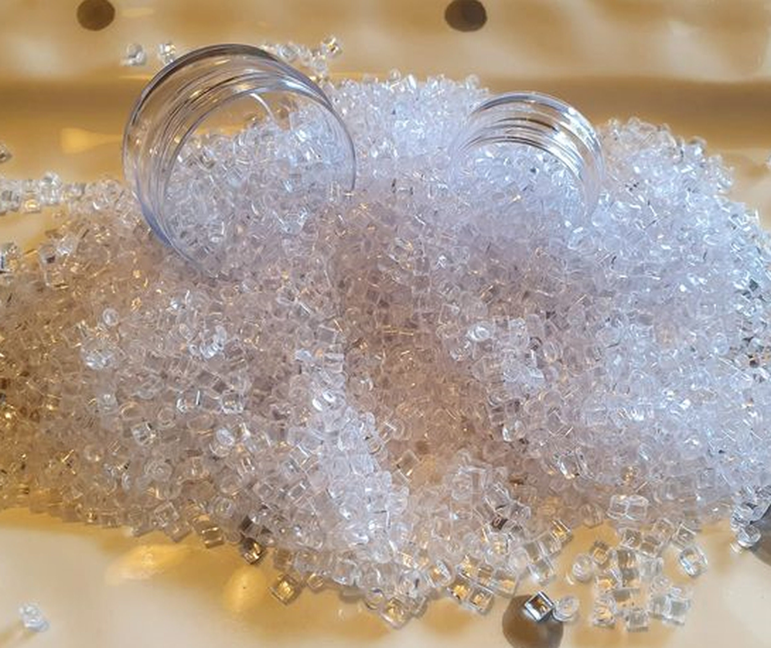 Clear Resin Plastic Miniature Ice Cube Mix for Crafting, Fake Sprinkles ...