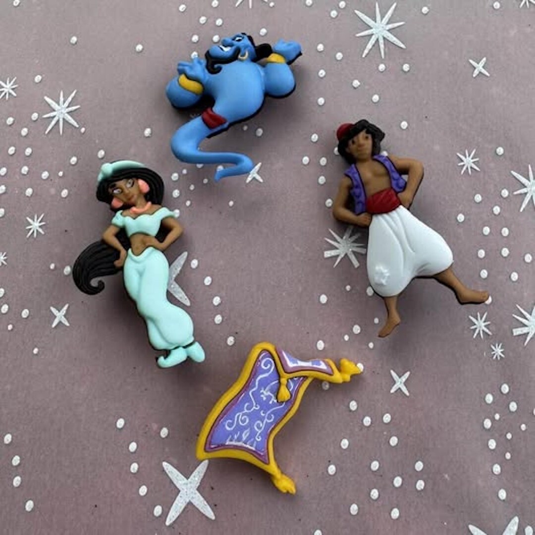 Disney Licensed Aladdin & Friends Character Shank Buttons. Use for ...