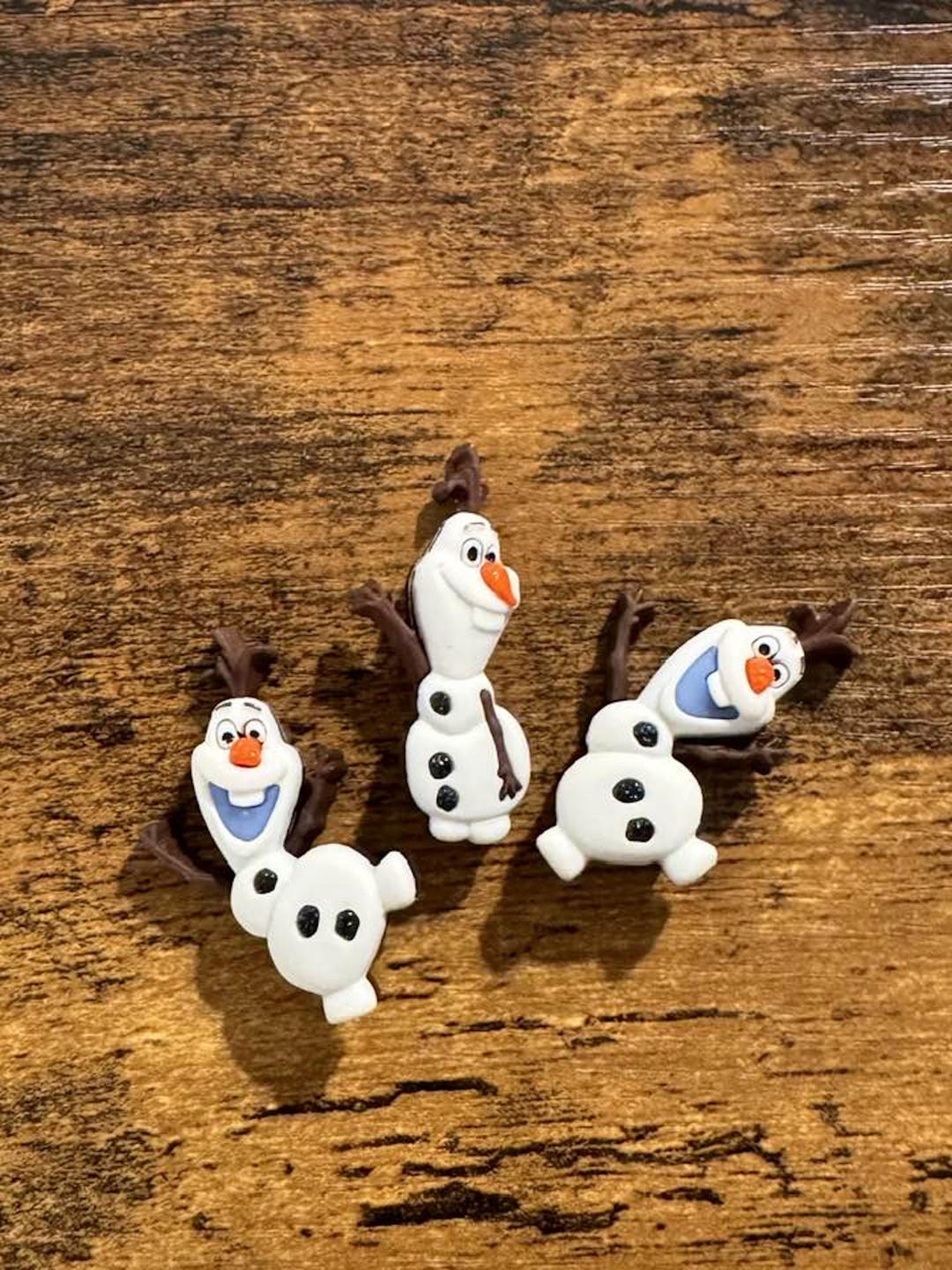 3 Adorable Disney Licensed Olaf From Frozen Character Shank Buttons ...