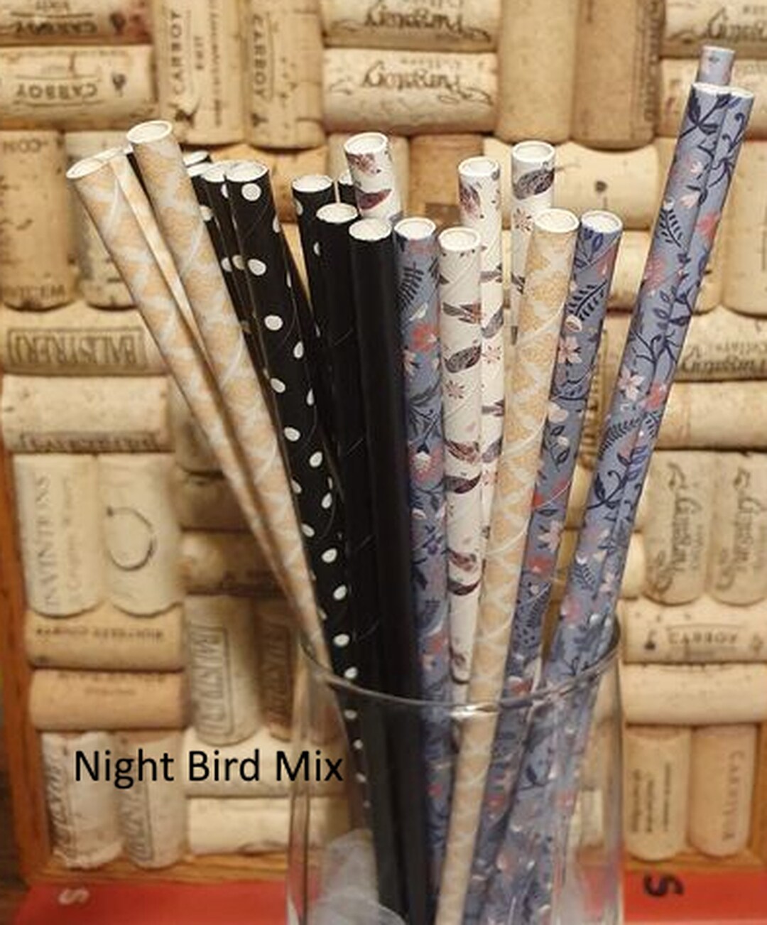 Paper Drinking Straws - Night Bird Mix - Drinking or Crafting Straws ...