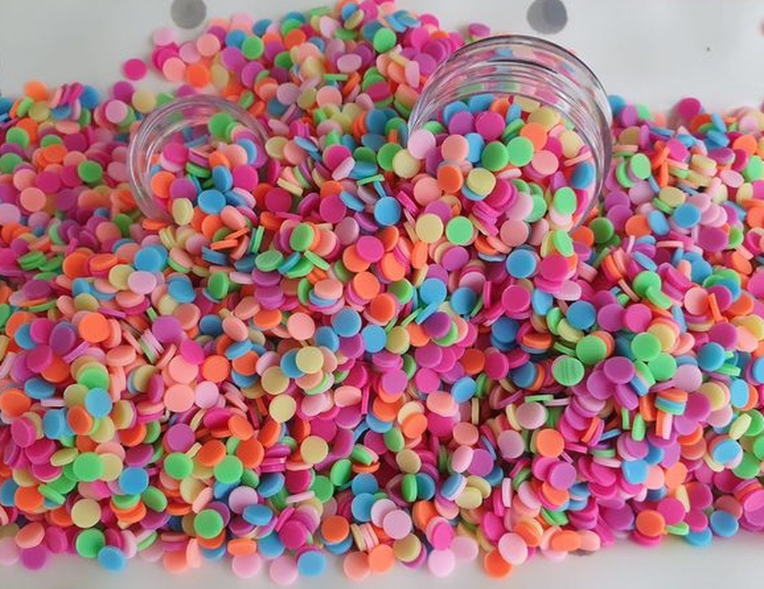 Dot Explosion Mix Polymer Clay Sprinkle Mix, Fake Sprinkles, Fake Bake ...