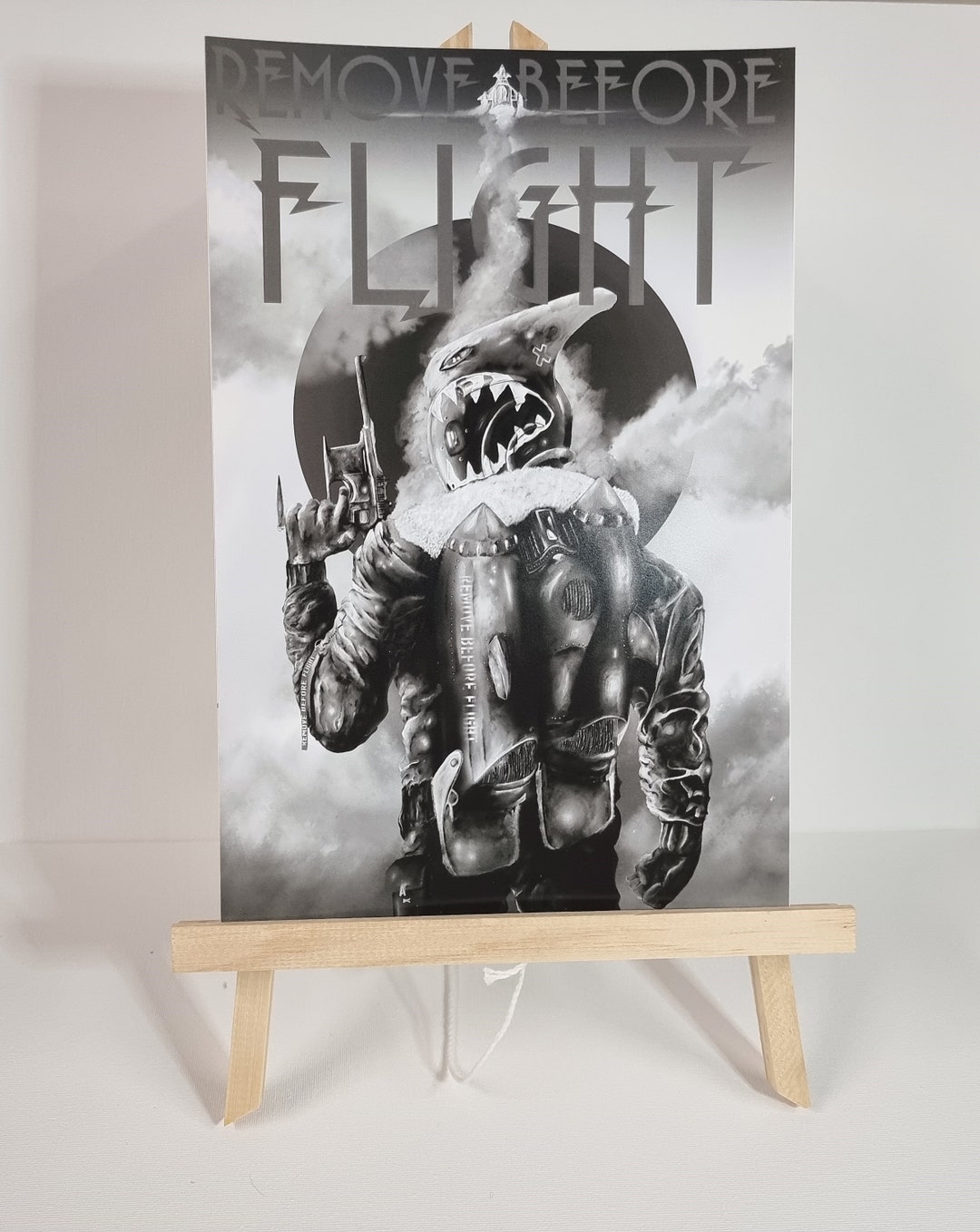 Rocketeer Art Print Black and White Art Retro Art Print - Etsy