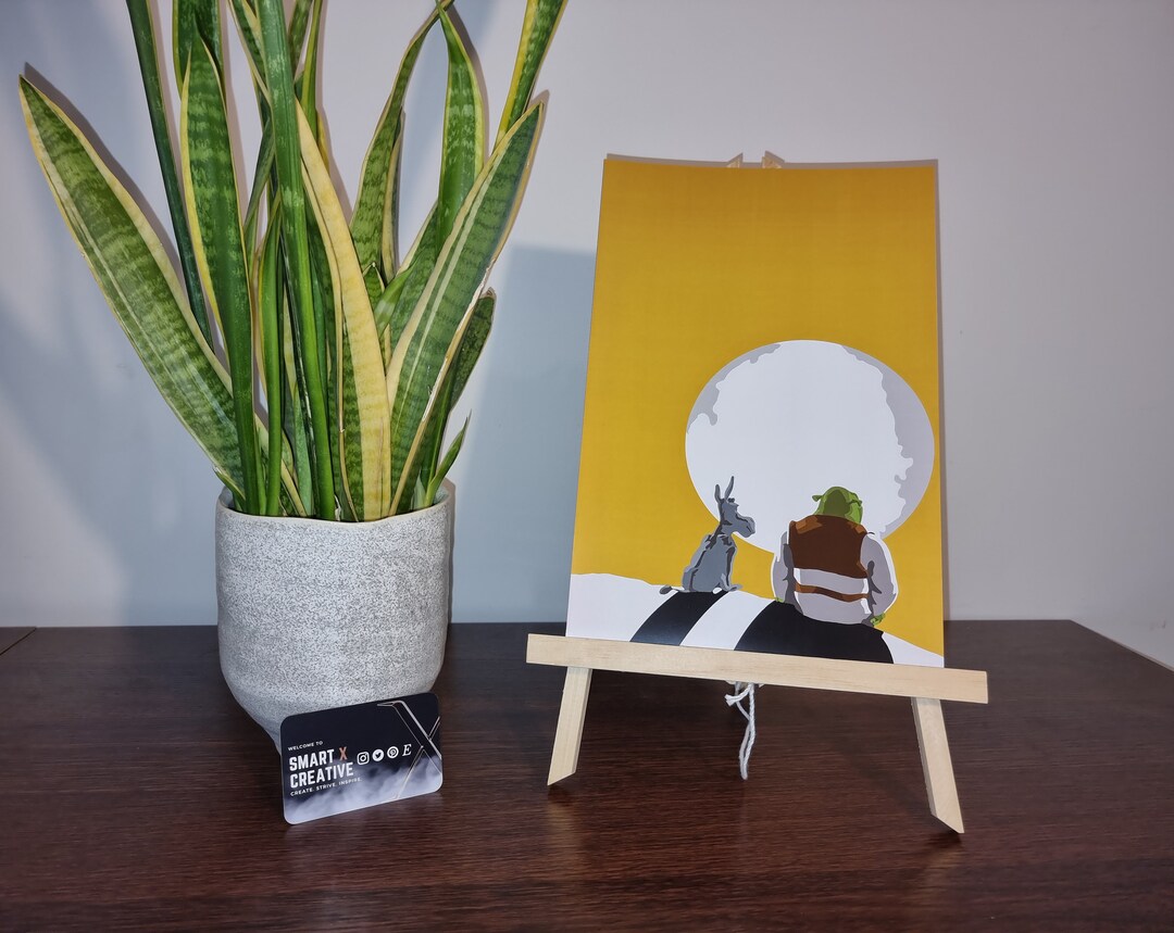 Shrek Inspired Art Print 8x12 A4 Shrek, Shrek All Art, Simple Prints ...