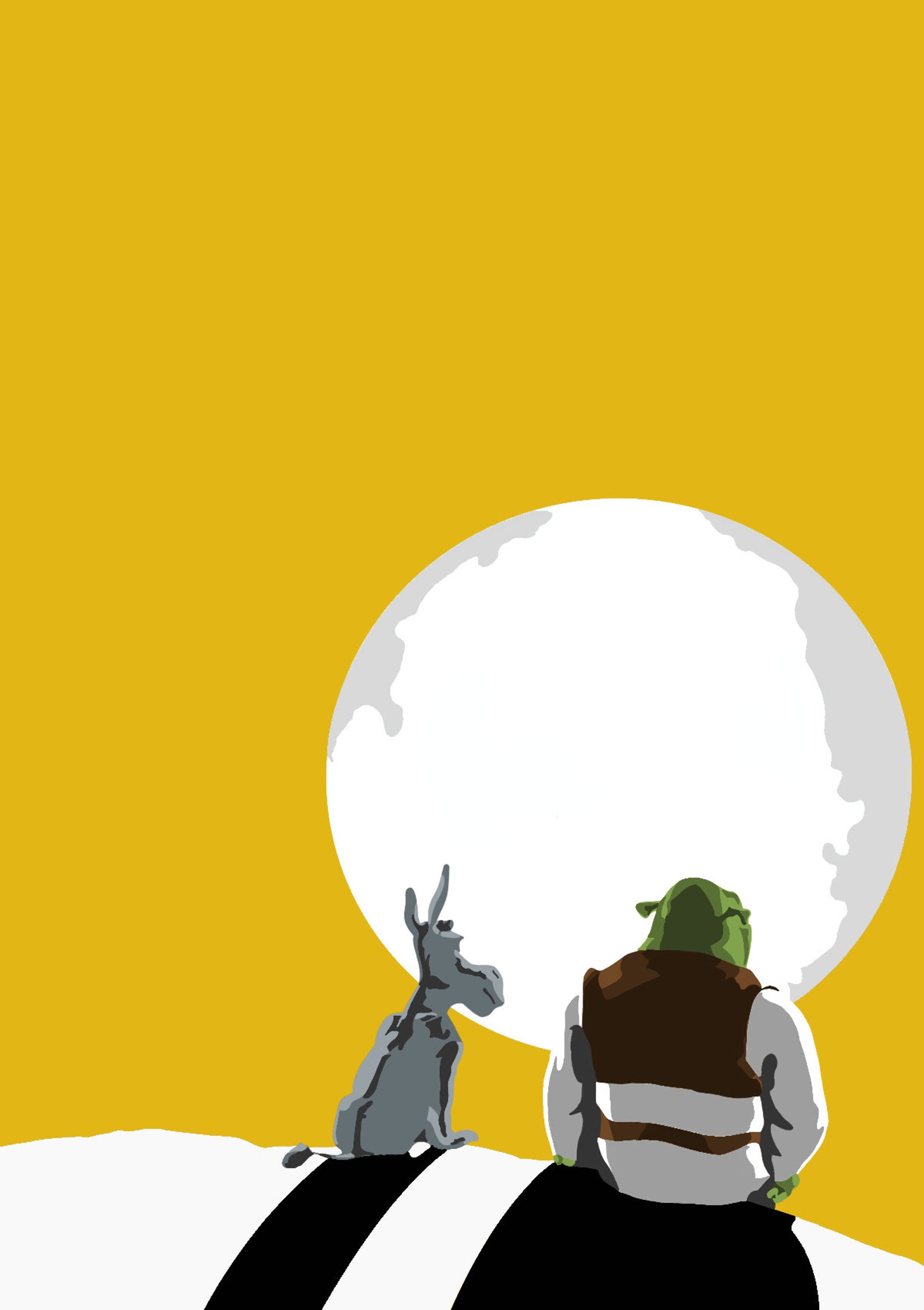 Shrek Art Print 8x12 Shrek, Shrek All Art, Simple Prints, Kids Art ...