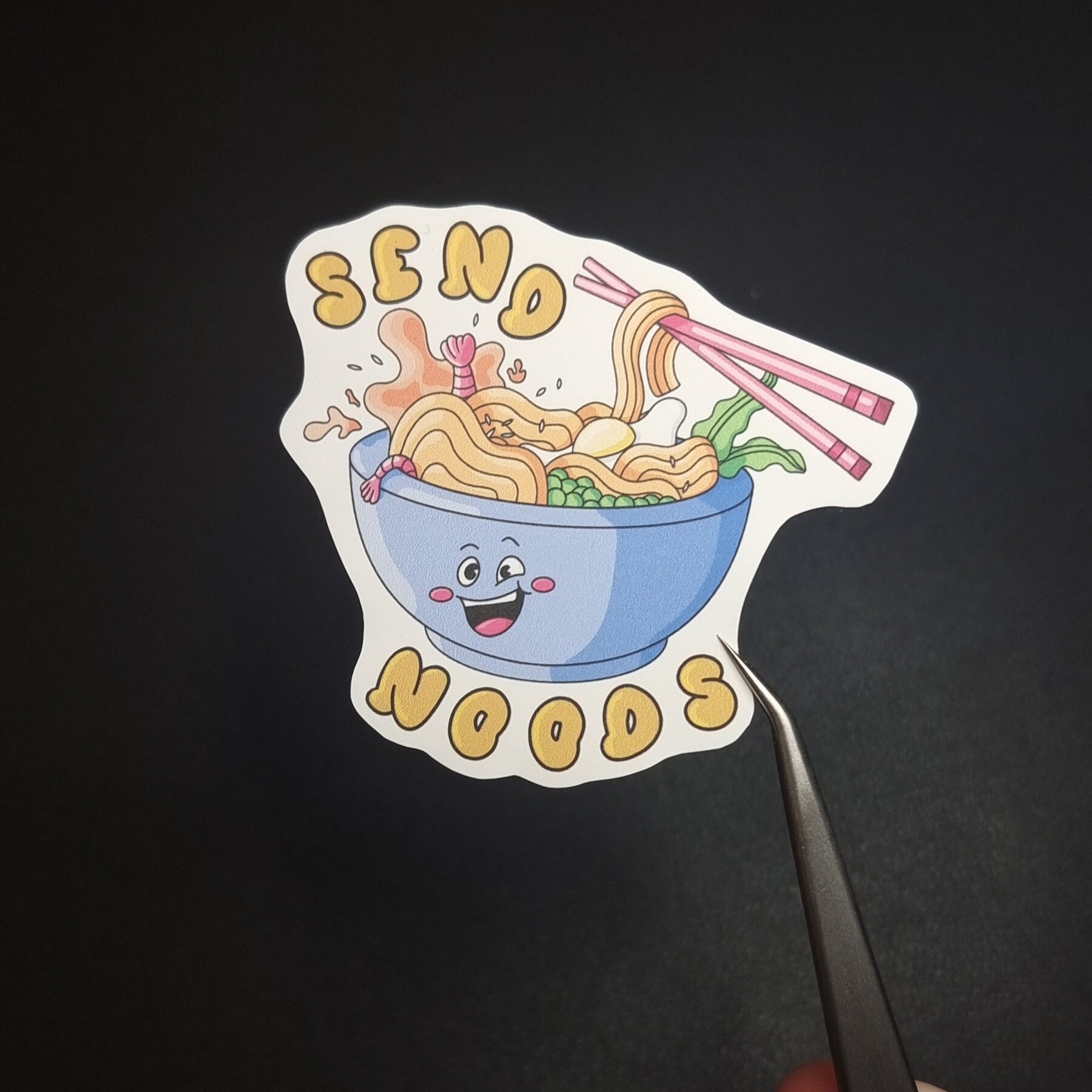 Send Noods Sticker, Anime Food Stickers Vinyl Cute Stickers, Ramen ...