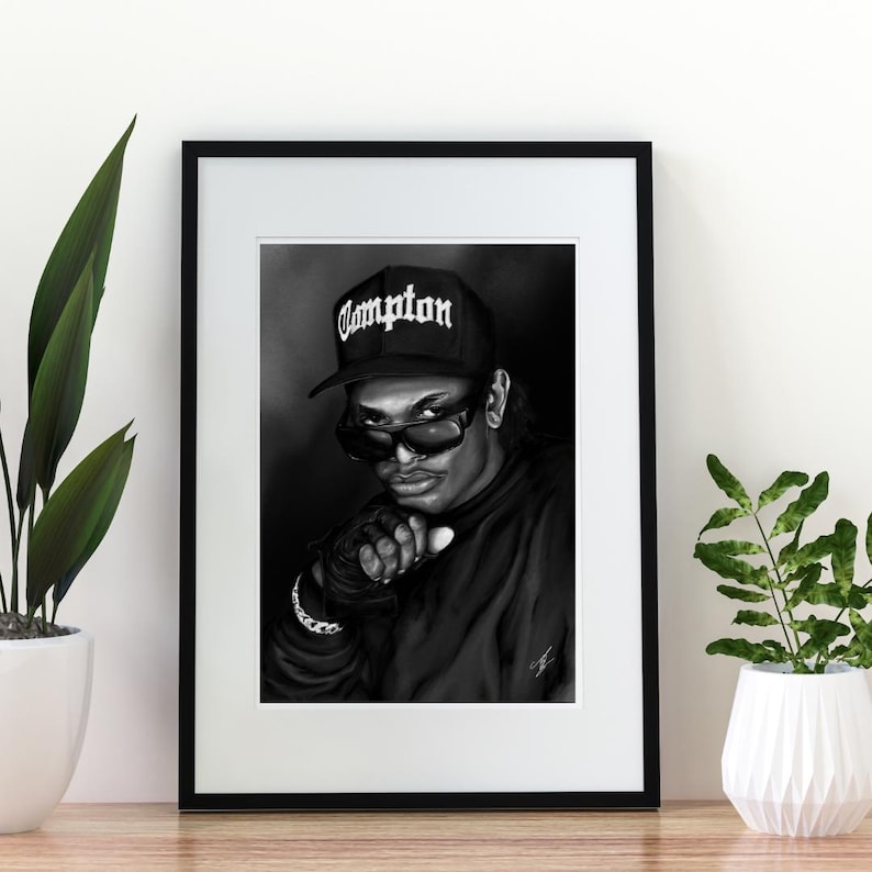 Eazy E Museum-quality Matte Poster, Art Poster, Art Deco Poster, A4, A3 ...