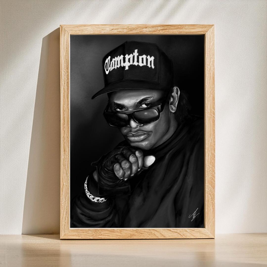 Eazy E Museum-quality Matte Poster, Art Poster, Art Deco Poster, A4, A3 ...