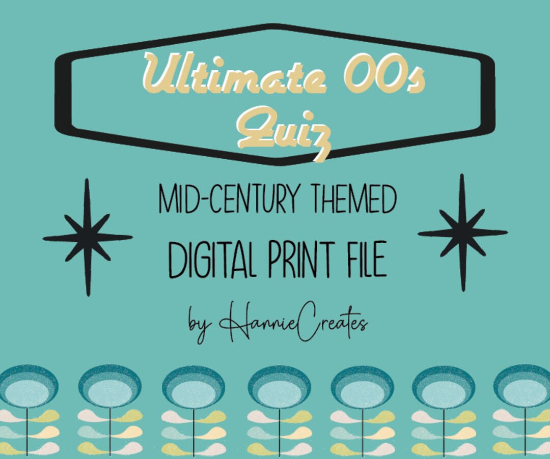 Ultimate 00s Quiz - Midcentury Tulip - Etsy