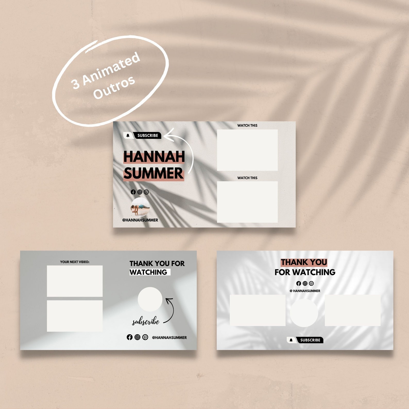 Youtube Branding Kit 12 Thumbnails Banners & Outro L Fully Editable ...