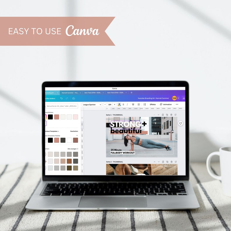 Youtube Branding Kit 12 Thumbnails Banners & Outro L Fully Editable ...