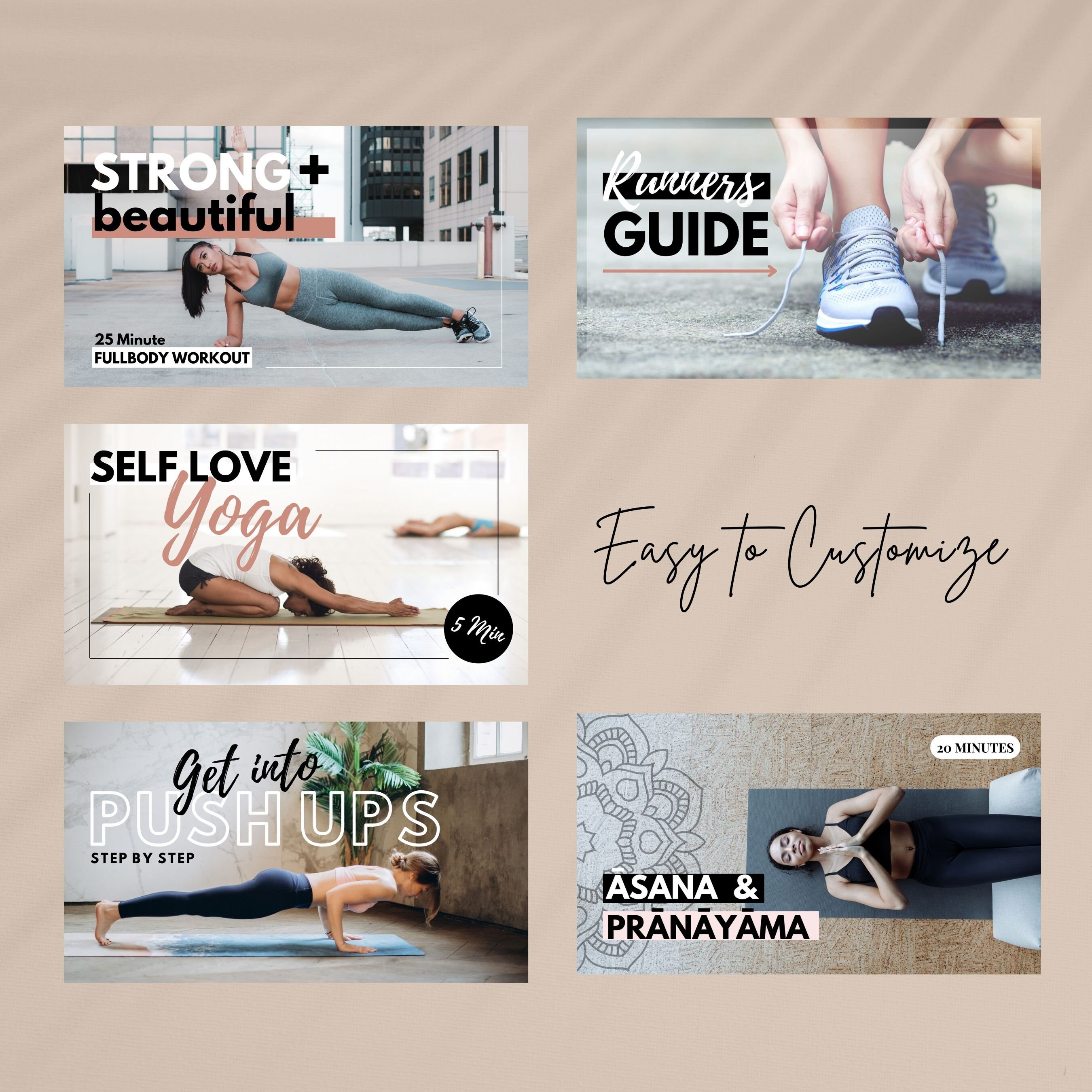 Youtube Branding Kit 12 Thumbnails Banners & Outro L Fully Editable ...