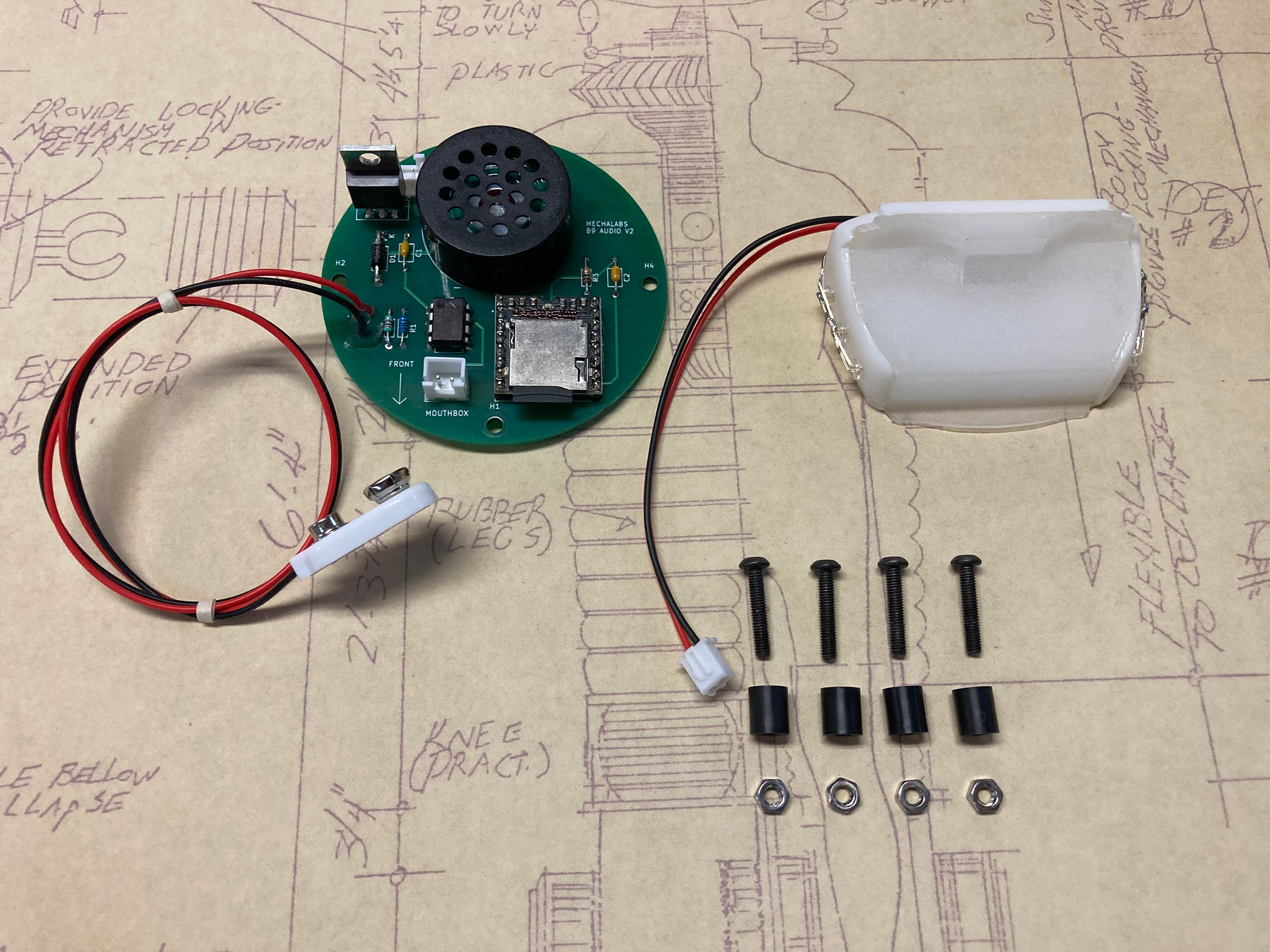 Lost in Space Robot B9 Voice Box Light and Sound Add a Voice to Your ...