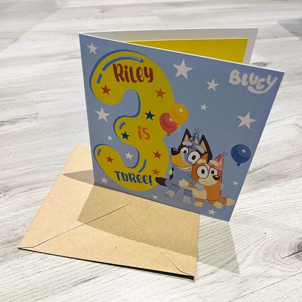 Bluey Birthday Card - Etsy UK