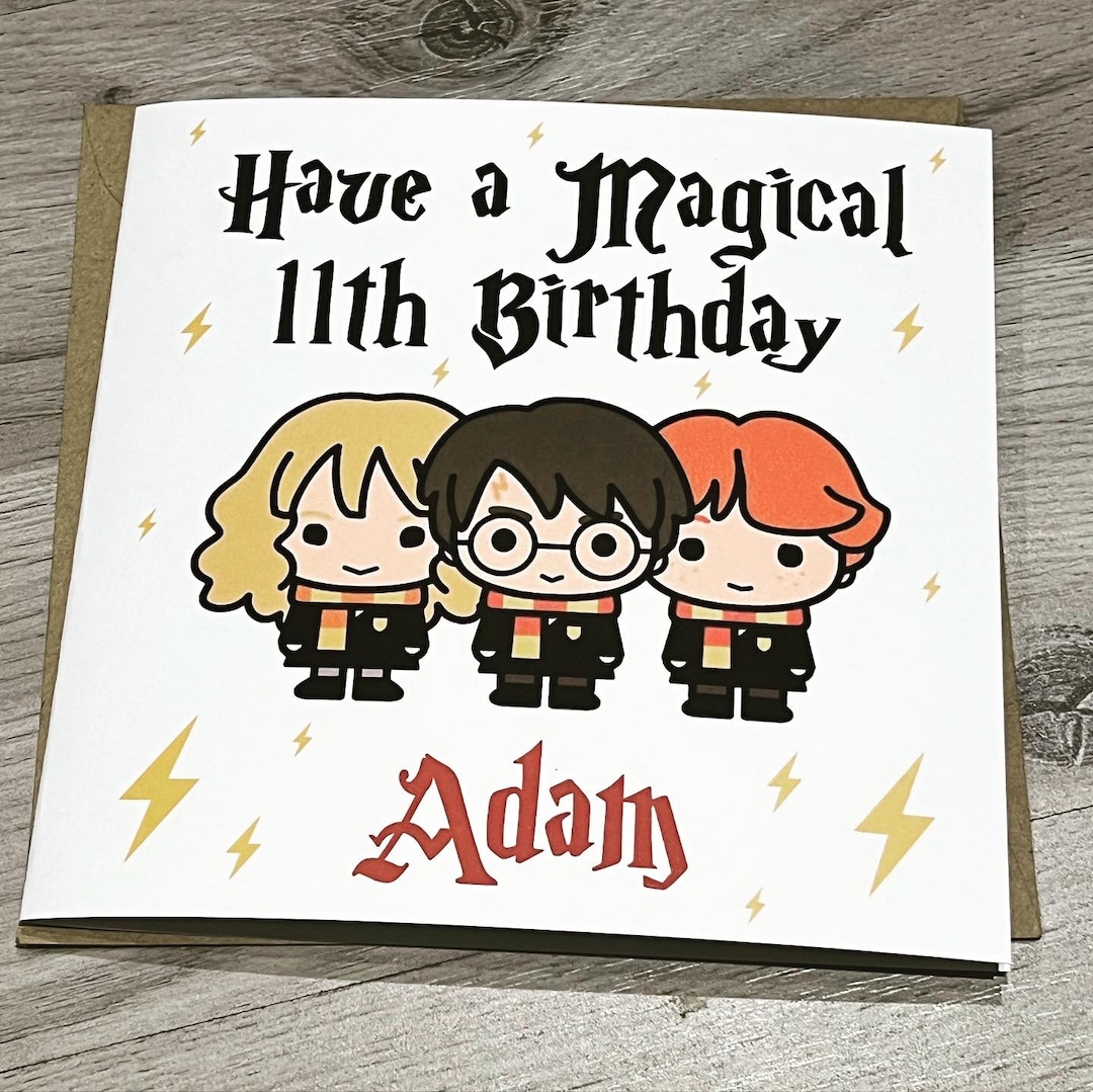 Personalised Harry Potter Birthday Card - Etsy