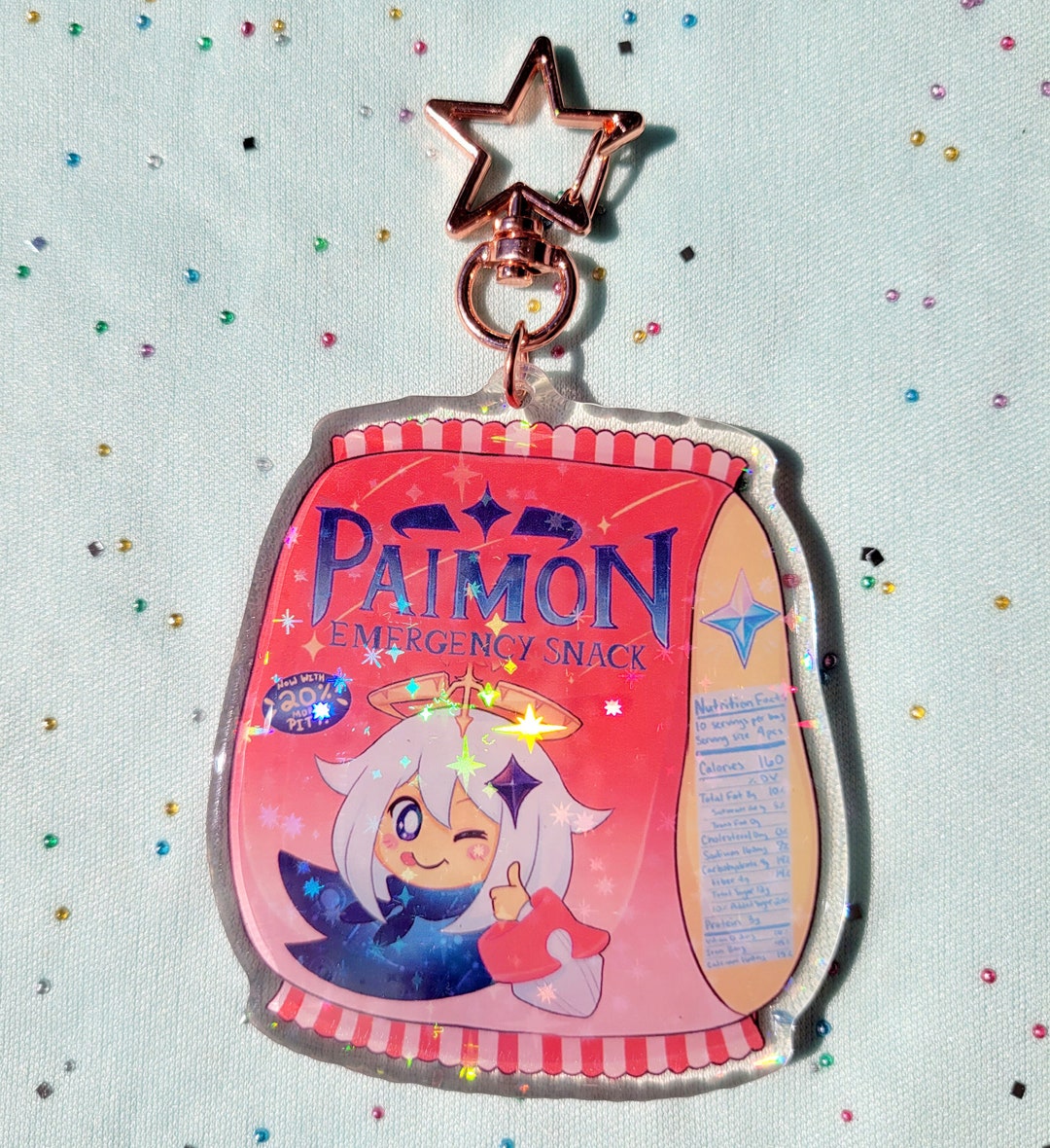 Paimon Snack Genshin Impact 3 Acrylic Charm - Etsy