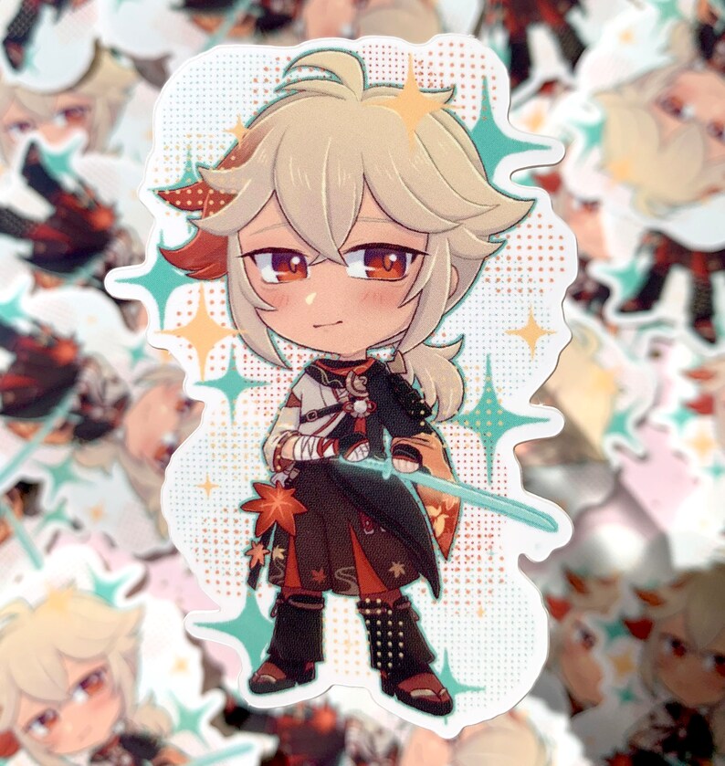 Kazuha Genshin Impact 3 Vinyl Sticker - Etsy