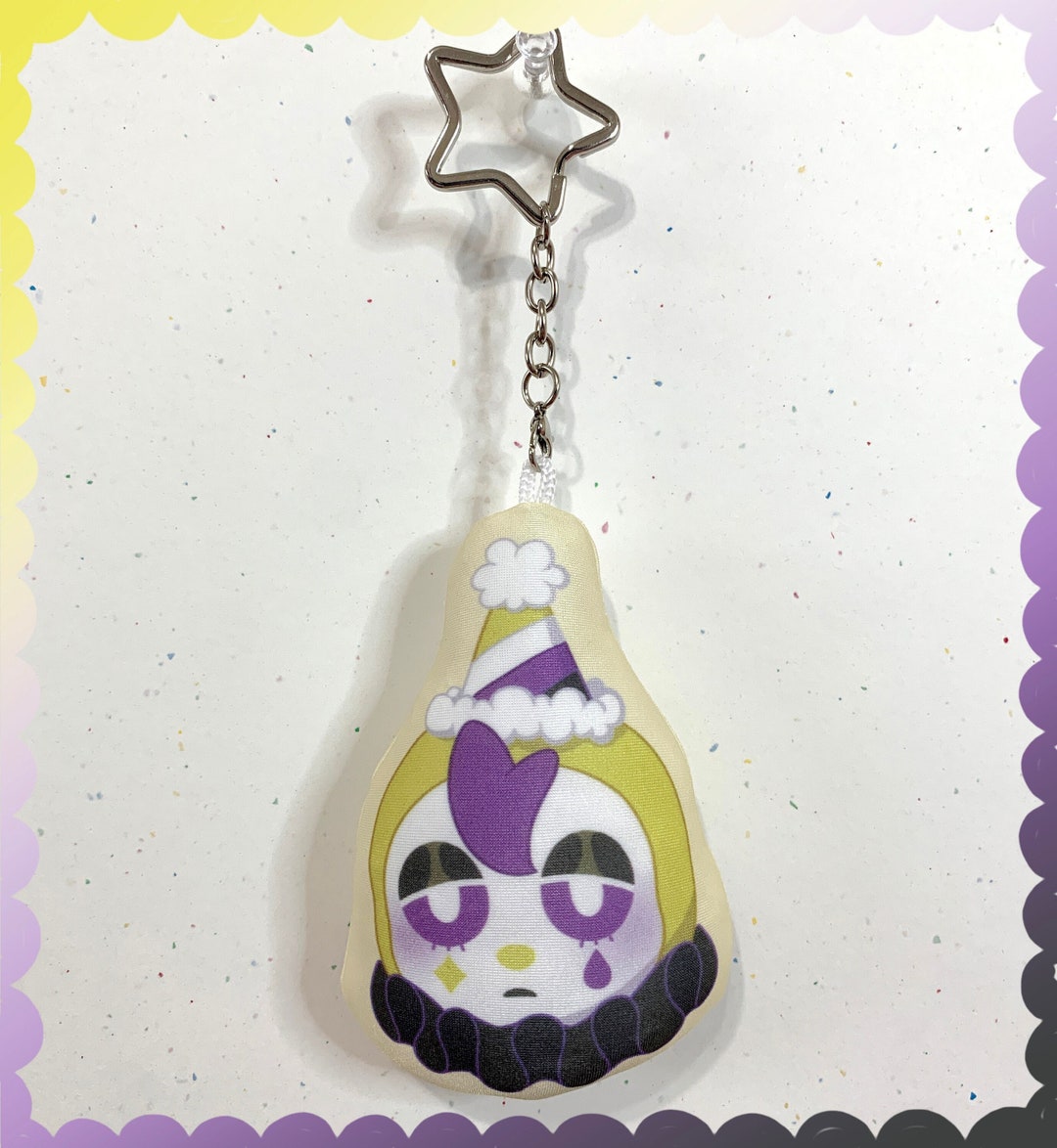 Non-binary Clown 4" Pillow Keychain - Etsy